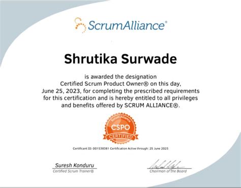 Shrutika Surwade On Linkedin Keeplearningkeepgrowing Cspo Scrum