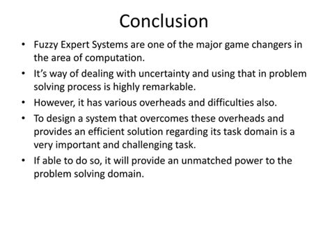 fuzzy expert system ppsx