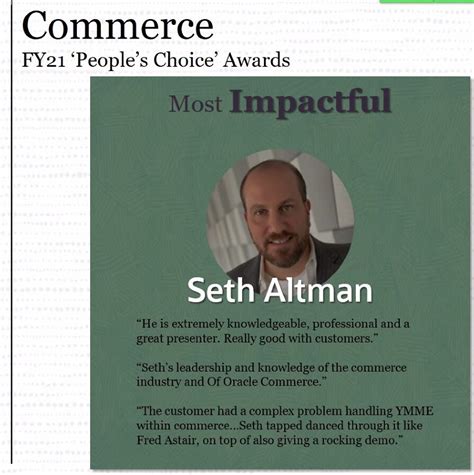 Proud To Be Recognized For Making An Impact At Work Seth Altman 32