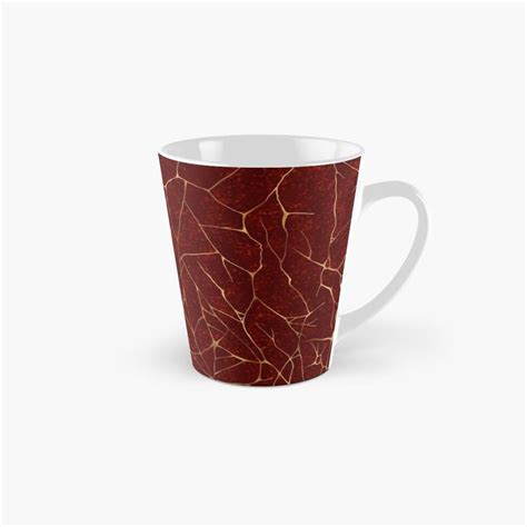 Kintsugi Red Mug Japanese Inspired Home Decor
