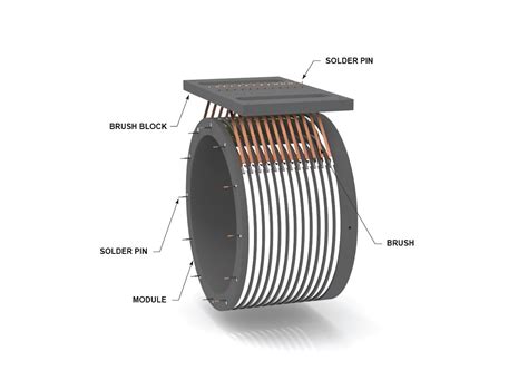 Low Voltage Slip Ring From Rotary Systems Inc Up To 24 Rings