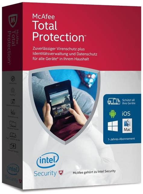 Mcafee Total Protection 2016 3 Devices Pc Key Card Software On