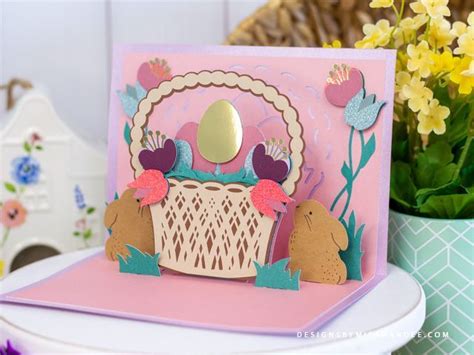 Easter Pop Up Card Easter Cut Files Designs By Miss Mandee Easter