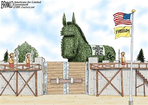 Editorial Cartoonists Lampoon Praise Green New Deal