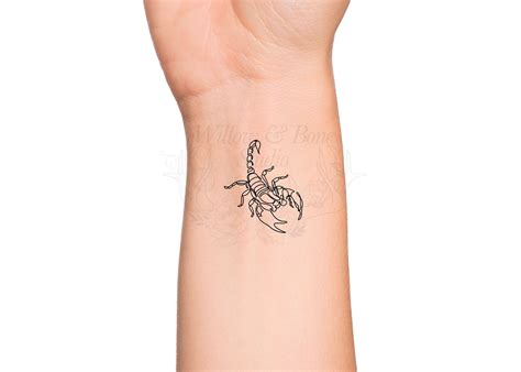 Scorpion Outline Tattoo Small Minimalist Design For Bold Expression