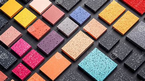 The Samples Are Arranged In A Grid Pattern With Various Colors And