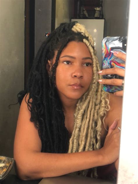 Split Dye Goddess Locs Trancas