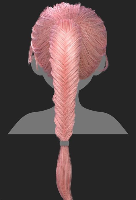 Fishtail Braid 3d Model Cgtrader