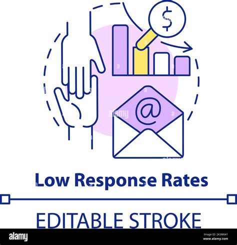 Low Response Rates Concept Icon Stock Vector Image And Art Alamy