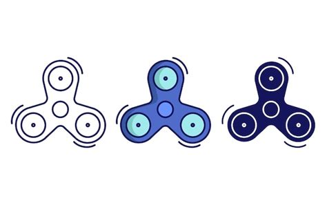Premium Vector Fidget Spinner Vector Icon