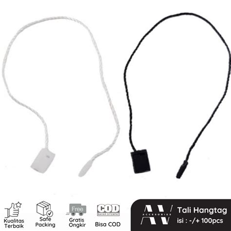 Jual Avacc Tali Hangtag Label Benang Nylon String Pin Lock Kuat Isi
