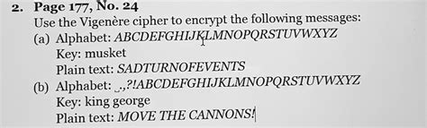 solved page 177 no 24 use the vigenere cipher to encrypt the