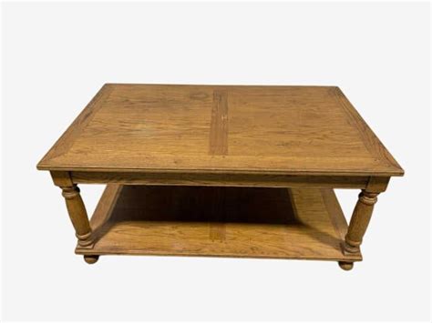 Light Oak Wood Coffee Table With One Shelf 371 Kashew Kashew