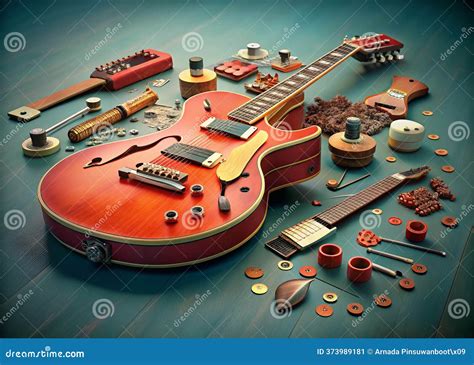Parts Of An Acoustic Guitar Chart Vector Illustration Guitar Anatomy Infographic Guitar Parts