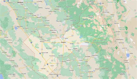 Satellite Map Of Fresno County Satellite Map Of Fresno County Map Of