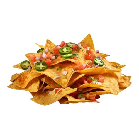 Bunch Of Crispy Triangle Chips With Vegetables 53023422 Png