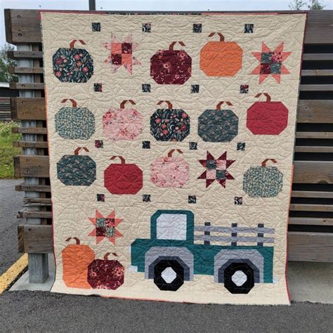 Patchy Pumpkin Farm Quilt Pattern Etsy