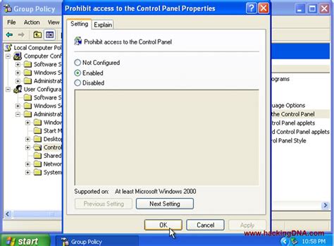 Hackingdna Restrict Control Panel