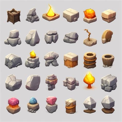 Premium Photo A Collection Of Different Types Of Rocks Including A