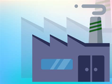 Factory Area Powerpoint Templates Green Industrial Backgrounds