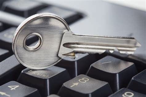 Protecting Personal Data And Money Key On Computer Keyboard Stock Image Image Of Stealing