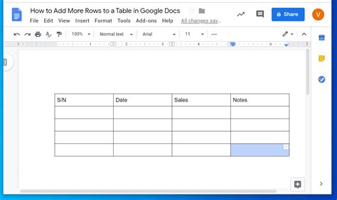 How To Add More Rows To A Table In Word And Google Docs