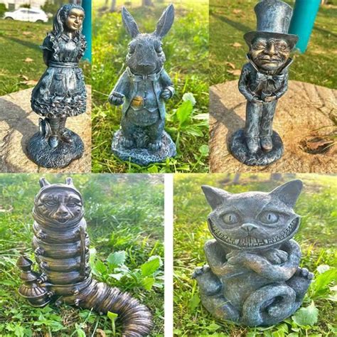Alice In Wonderland Garden Statues Media Chomp