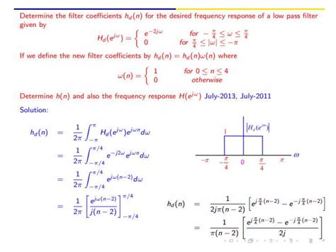 Fir Filter Designpptx Technology And Computing