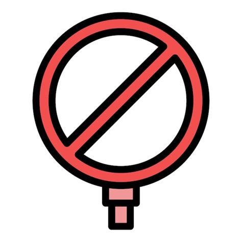 Premium Vector Stop Indicator Icon Outline Stop Indicator Vector Icon Color Flat Isolated