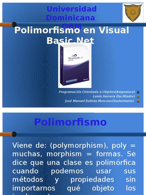 Polimorfismo En Visual Basicnet Pdf