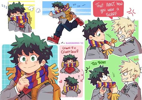Izuku Scarf By Blargberries On Deviantart