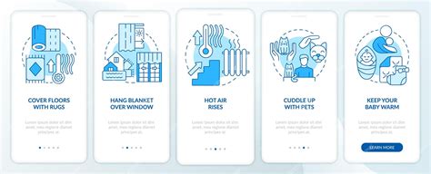 Premium Vector Overcome Winter Power Outage Tips Blue Onboarding