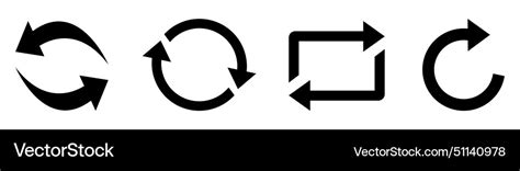 Arrow Refresh Icons Reload Rotation Royalty Free Vector