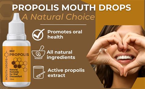 Propolis Mouth Drops Natural Relief For Dry Mouth Blisters Sores