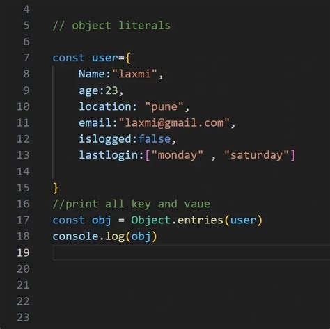 Laxmi Rathod On Linkedin Using Object Entries Method Access The Keys And Value Both