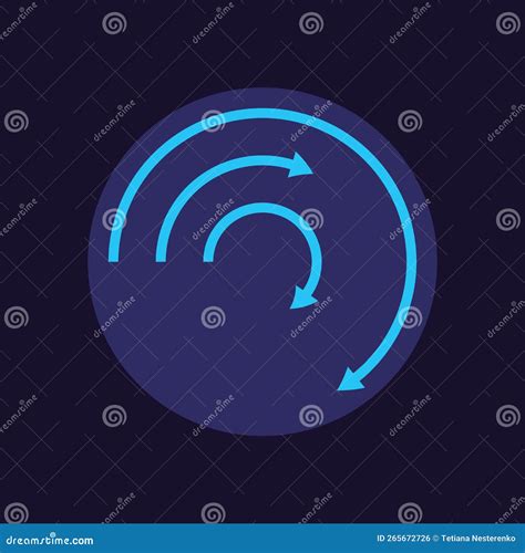 Radial Infographic Chart Design Element For Dark Theme Stock Vector Illustration Of Vector