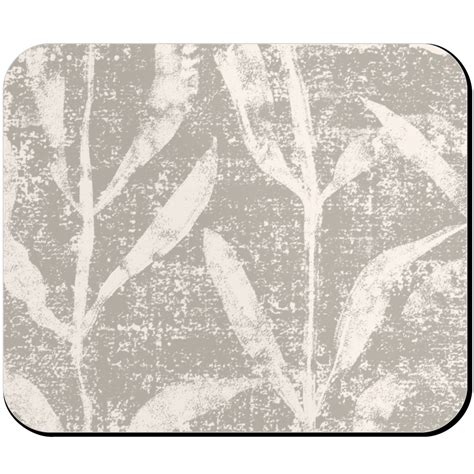 Grass Cloth With Leaves Gray And Cream Mouse Pad Shutterfly