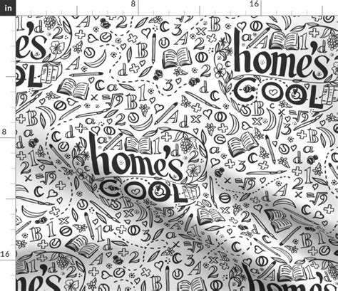 Homeschool Design Homescool Heart Fabric Spoonflower
