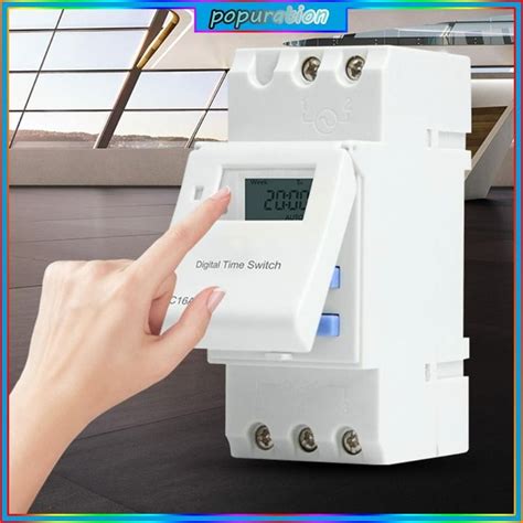 Pop Thc15a Timer Relay Dc48v 12v 24v 110v 220v Programmable Digital Time Relay Timer Switch Din