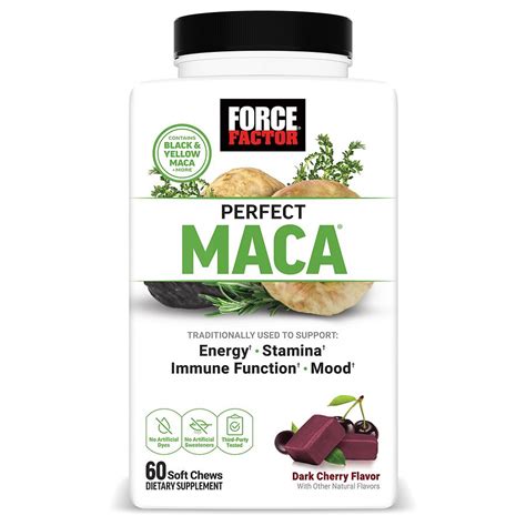 Force Factor Perfect Maca Soft Chews Dark Cherry Walgreens