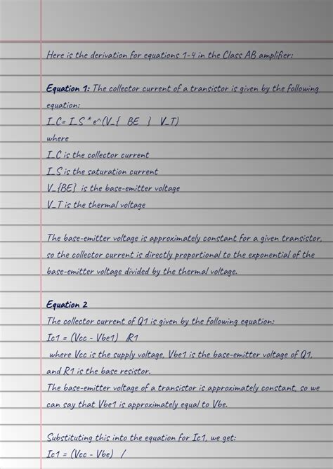 Solved Please Show The Equation Derivation For The Equation 1 4 Most