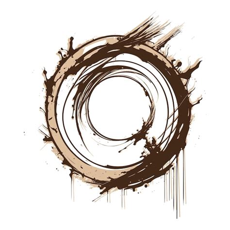 Premium Vector Abstract Cityscape Circular Splash Brush