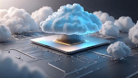 Colorful 3d Abstract Illustration Of Cloud Computing Technology