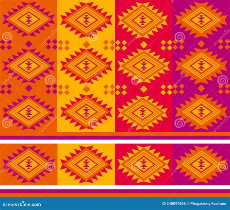 Geometric Ethnic Pattern Vector Native American Pattern Seamless Pattern Element American