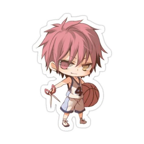 Seijūrō Akashi Kuroko No Basket Chibi Sticker By Aldius95 Kuroko