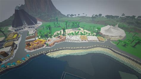 Jurassic World Isla Nublar V2 For Jurassicraft 20 Minecraft Dinosaurs