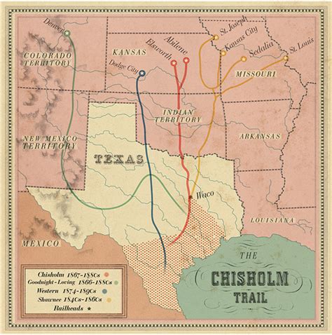 Chisholm Trail Fort Worth Highway Map