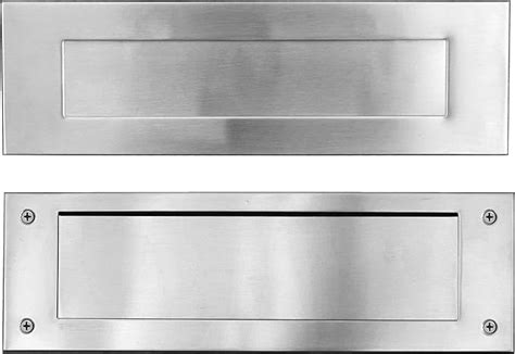 Venia Solid Mail Slot For Front Door Stainless Steel Victorian Letter