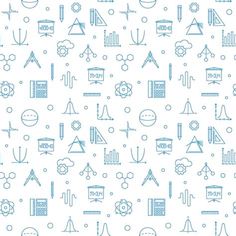 Premium Vector Science Technology Engineering Math Vector Seamless Pattern