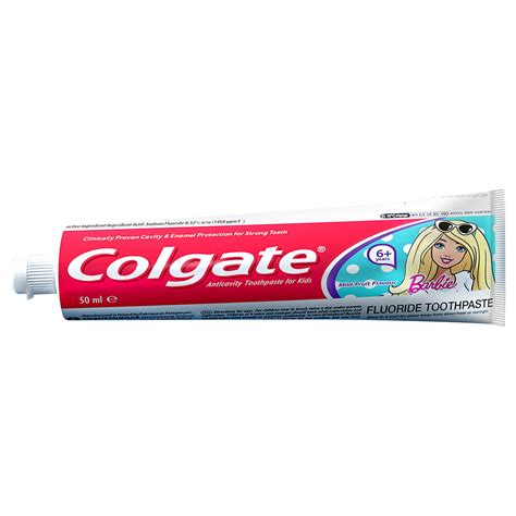 Colgate Girls Barbie Fluoride Toothpaste 50ml Jomlaae